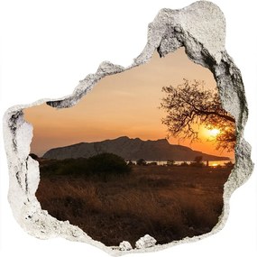 Wallmuralia Nálepka fototapeta 3D výhled Západ slunce 75x75 cm