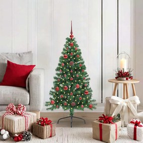 Umělý osvětlený vánoční stromeček Zelená 120 cm PVC 3396989