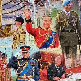 GIBSONS Puzzle Korunovace krále / 1000 dílků / 68 × 49 cm