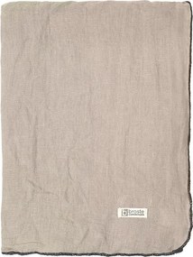 Lněný ubrus Broste GRACIE 160x300 cm hnědošedý