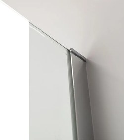 BPS-koupelny Posuvné sprchové dveře HYD-ATA 150 chrom/transparent pro instalaci do niky - bez vaničky