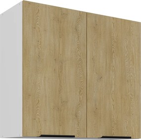 CREMONA bc | horní skříňka 80 G-72 2F policová | 80 cm | bílá/cremona