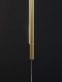 Hliníková LED stojací lampa v mosazné barvě (výška 300 cm) Elettra – Nova Luce