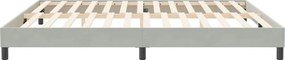Postel Box Spring bez matrace světle šedá 200x210 cm Velvet 3315843