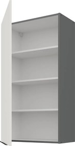 ARIA aw | horní skříňka 60 G-108 1F policová | 60 cm | EXTRA VYSOKÁ | ANTI FINGERPRINT povrch | antracit/bílá