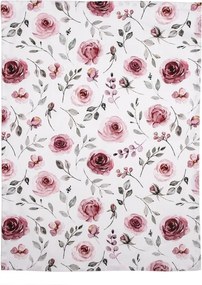 Bavlněná kuchyňská utěrka s růžemi Rustic Rose - 50*70 cm