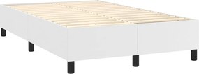 Box spring postel s matrací bílá 120x200 cm umělá kůže 3142774