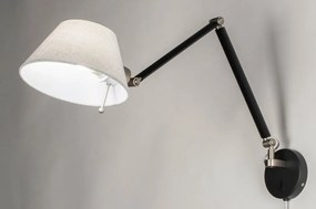 Nástěnné designové svítidlo s ramenem Snap Wall Charlenne Black and Grey