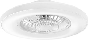 FAN LED-GARBIN-BCO Stropní svítidlo Garbin bílý LED ventilátor 40 W, 5500 lm, CCT stmívatelné, s RF dálkovým ovladačem a Bluetooth reproduktorem, 1 - FANEUROPE