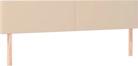Box spring postel s matrací cappuccino 200 x 200 cm umělá kůže 3141028