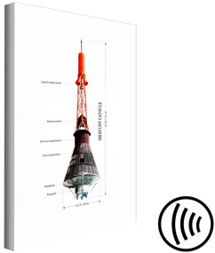 Obraz Kapsle Mercury - technický pohled na zmenšené kosmické vozidlo