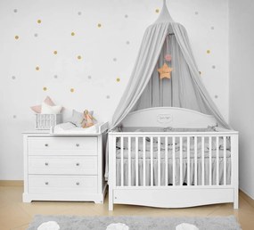 Bellamy Lněný set přikrývky a polštáře do postýlky s výplní STONE GRAY, vel. S