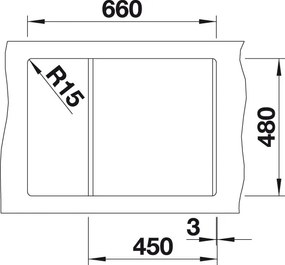 Granitový dřez Blanco METRA 45 S Compact antracit s excentrem 519572