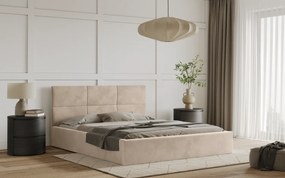 Postel TIVOLI 160x200 béžová s úložným prostorem