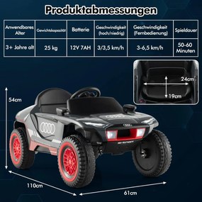 Costway Audi elektrické auto pro děti 12 V elektrické dětské auto s dálkovým