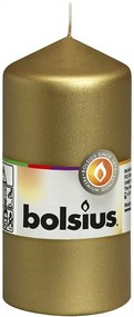 válec svíčka Bolsius 120/60 mm - zlatá