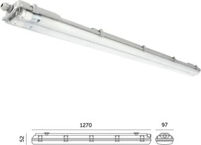 LED Technické zářivkové svítidlo T8 2xG13/18W/230V 4000K IP65 127 cm