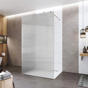 Mereo Mereo, Sprchová stěna WALK IN, Novea, chrom ALU, sklo Line, CK10600HL