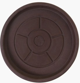 Miska pod květináč PLATO, plast, Ø 60 cm, hnědá