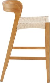 Barová židle z jilmového dřeva v přírodní barvě (výška sedáku 65 cm) Vikdalen – Jotex