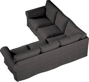 Potah na pohovku IKEA  Ektorp rohová barva šedá látka pletený vzor