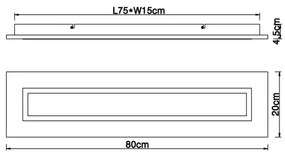 Globo 67292D - LED Stropní svítidlo LEA LED/24W/230V