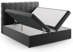 Antracitová boxspring postel s úložným prostorem 180x200 cm Bali – Cosmopolitan Design