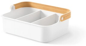 Stohovatelný organizér 35,5x24,5 cm Umbra BELLWOOD - bílý/přírodní