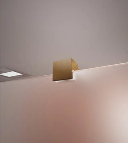 Erga Paris, sprchová zástěna Walk-In 30x200 cm, 8mm sklo námraza, zlatý matný profil, ERG-V02-PARIS-030x200-FR-GB