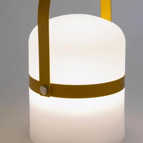 Hořčicově žlutá plastová LED lampa Kave Home Ridley