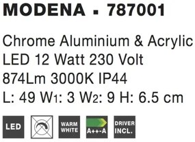 LED nástěnné svítidlo Modena 3