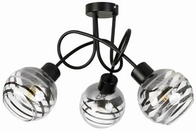 BERGE Stropní svítidlo LED LOFT 3xE27 GLASS BALL