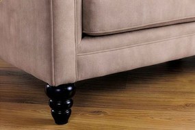Designová rozkládací pohovka Scarlet 220 cm šedo-hnědý samet