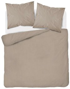 Detexpol Adamash ložní prádlo 220x200 taupe béžová tmavá jednobarevné pruhy 1 cm Pure