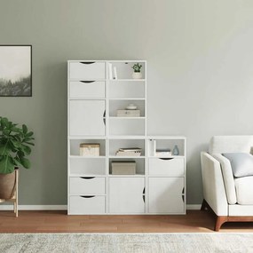 Boční skříňky 5 ks "ODDA" Bílá 40x24x79 cm Borovicový masiv 3365367