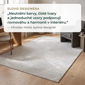 Angel Carpet, Kusový koberec Zafiro 25 Grey, 120x170, šedá, kancelář