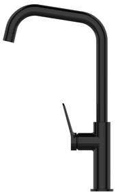 Invena Alonia, vysoká dřezová baterie h-373, černá lesklá, INV-BZ-70-004-V