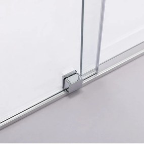 BPS-koupelny Posuvné sprchové dveře HYD-ATA-CH-A 110 chrom/transparent pro instalaci do niki - bez vaničky