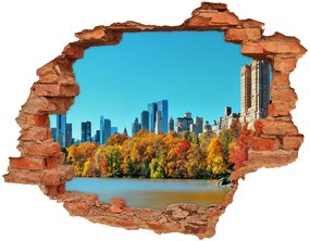 Wallmuralia Fototapeta díra na zeď 3D New York podzim 90x70 cm