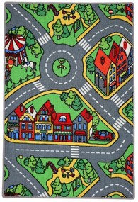 Associated Weavers koberce Dětský kusový koberec silnice Happy City - 80x120 cm