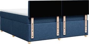 Box spring postel s matrací modrá 180x200 cm textil 3286779