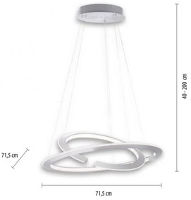 Paul Neuhaus 2491-55 - LED Stmívatelný lustr na lanku ALESSA 2xLED/26W/230V + DO