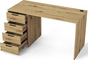 Barold Psací stůl Řemeslný dub 120