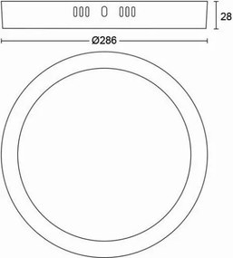 Philips 8719514328754 Magneos Slim DL252 stropní svítidlo LED D283mm 20W/2000lm 2700K bílá
