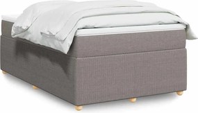 Box spring postel s matrací taupe 120x190 cm textil 3285557