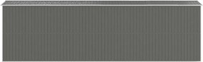 Zahradní kůlna světle šedá 192 x 689 x 223 cm pozinkovaná ocel 3147444