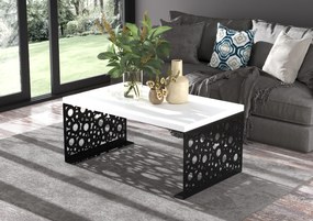 ADRK Furniture Konferenční stolek RINA 100x60 CT-RIN-B-W