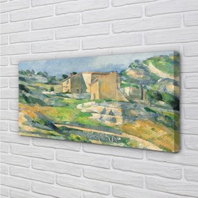 Obrazy na plátně Art maloval dům na kopci 100x50 cm