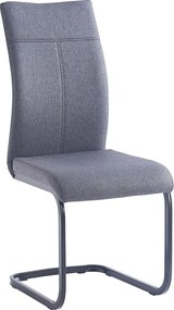 Casarredo - Komfort nábytek Čalouněná židle COMO černá/šedá