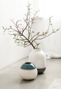 Váza Lave Home Drop 12,8 cm bílo-modrá